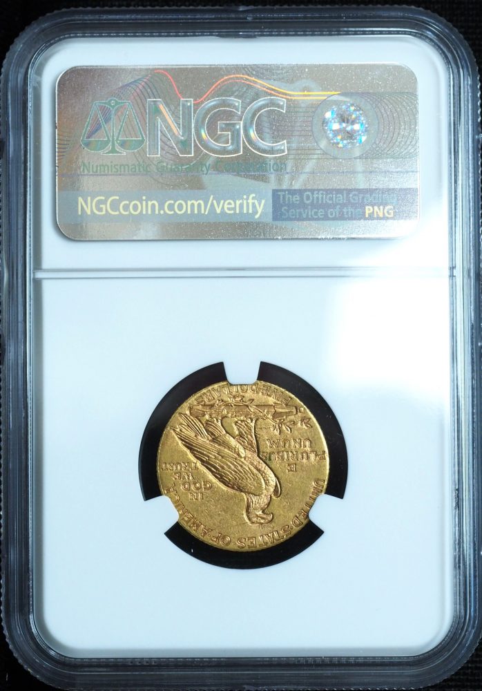Buy 1916-S $5 Gold Half Eagle Indian Head AU55 NGC Online | Arnold Jewelers