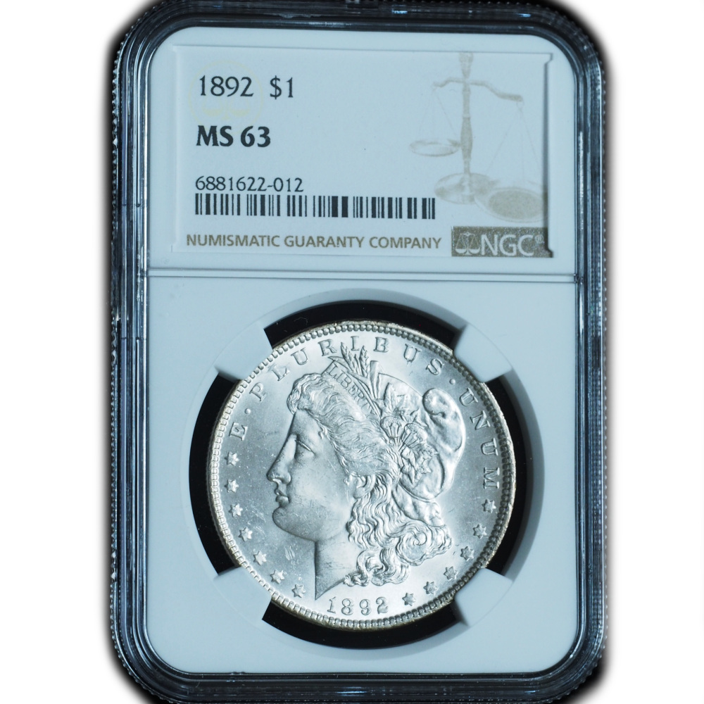 Buy 1892 Morgan Dollar MS63 NGC Online | Arnold Jewelers