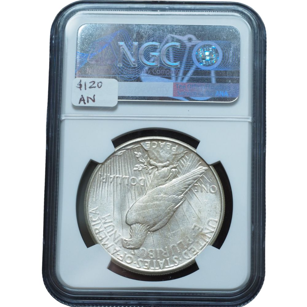 Buy 1925 S Peace Dollar AU58 NGC 013 Online | Arnold Jewelers