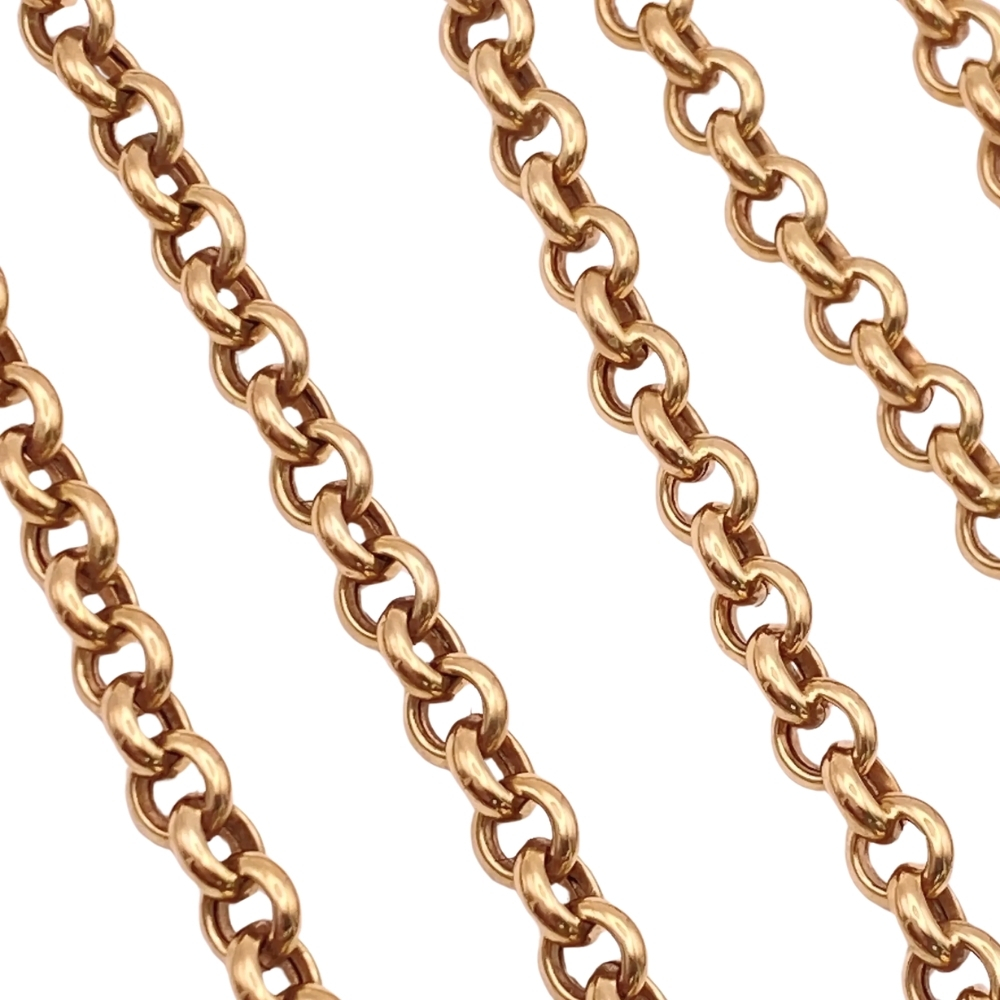 Buy Vintage Rolo Chain Necklace 14K Gold 22" Length Online | Arnold ...